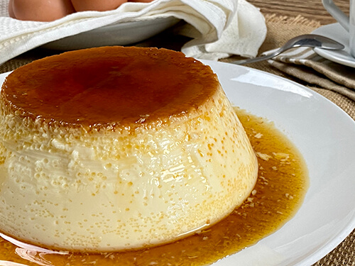 Egg Flan, no oven and with only 3 ingredients